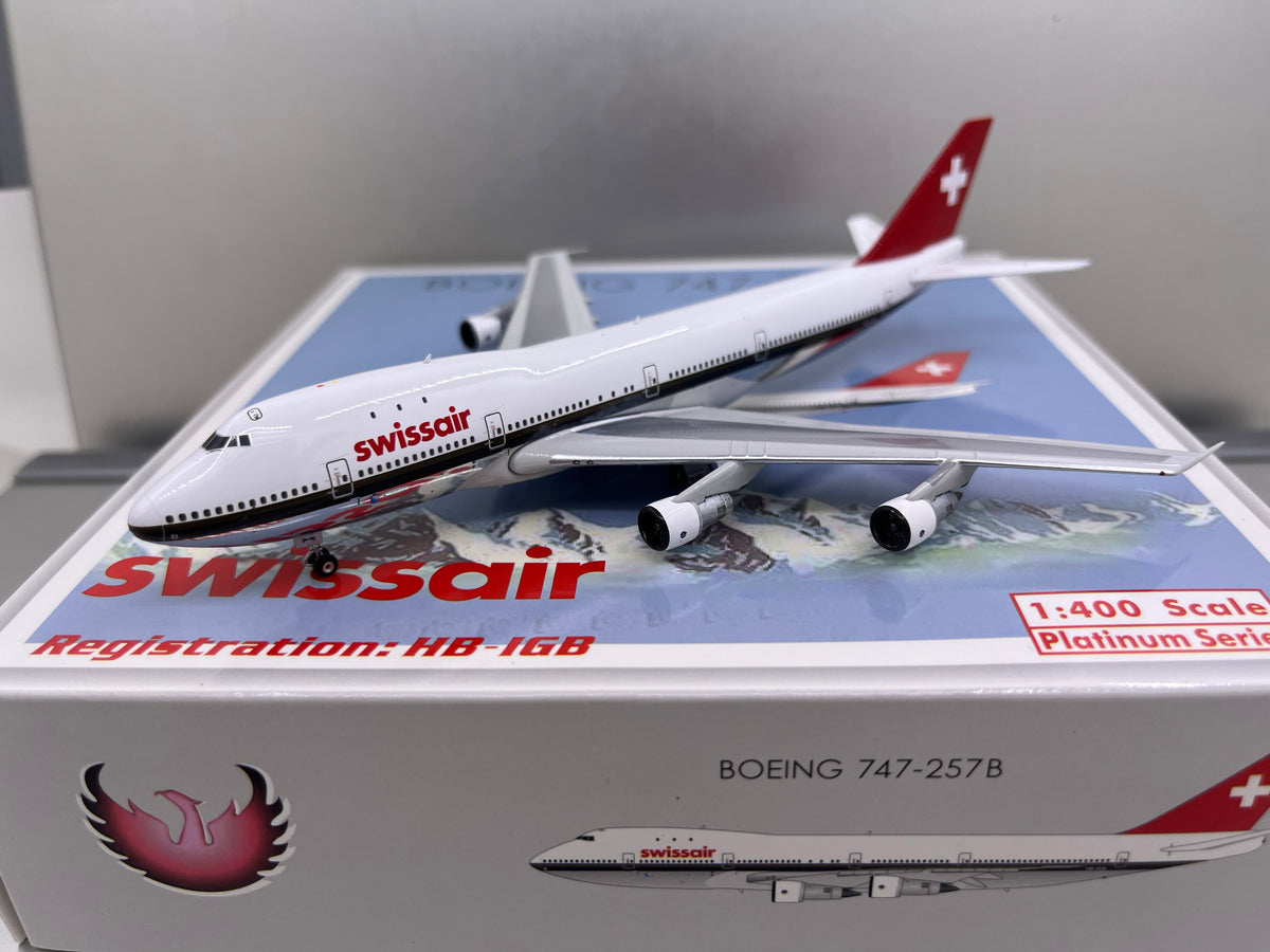 Swiss Air B747-200F Phoenix 1:400 – Diecastbird Plane Model Store