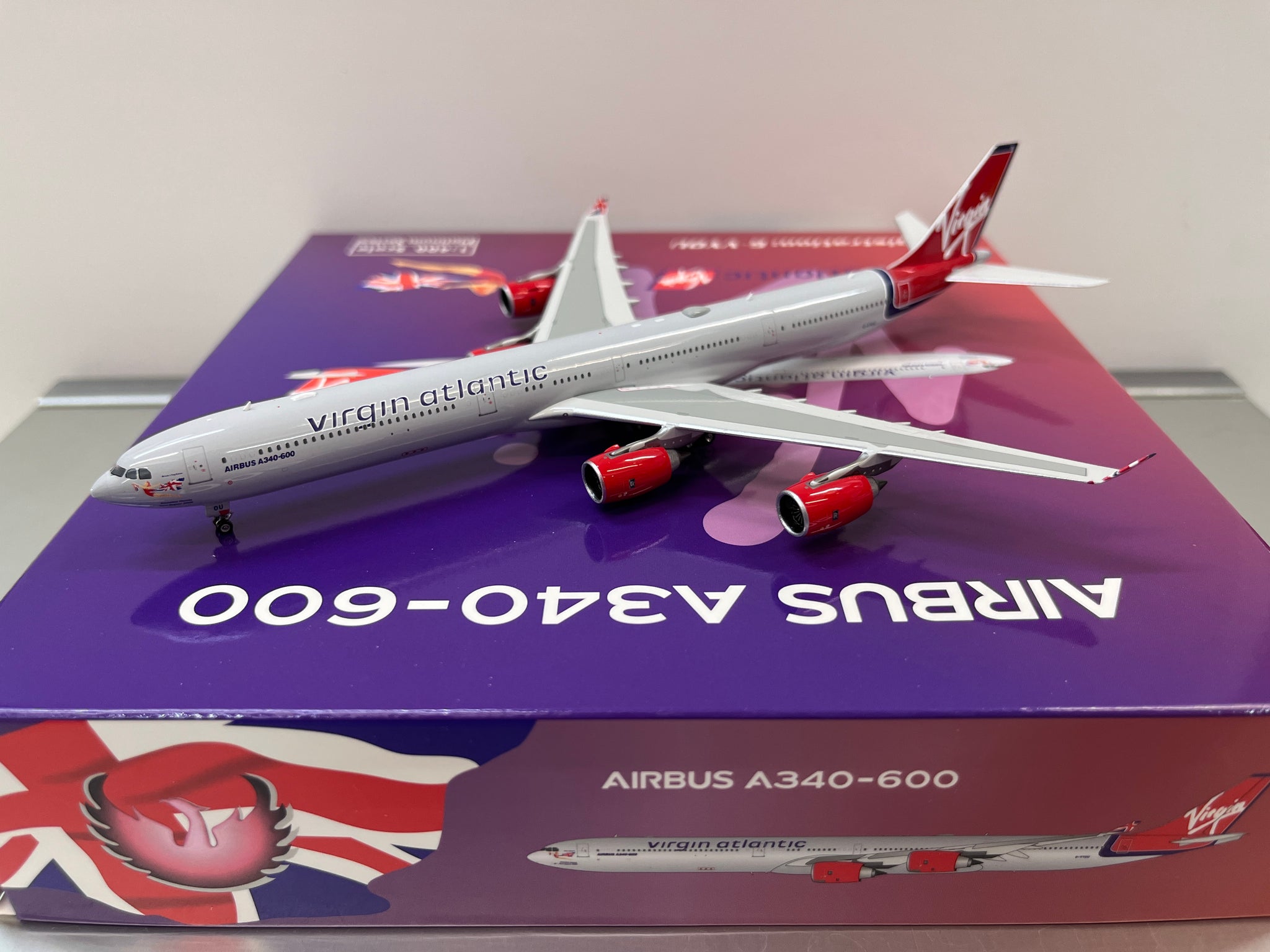 Virgin Atlantic A340-600 G-VYOU Phoenix 1:400 – Diecastbird Plane Model ...