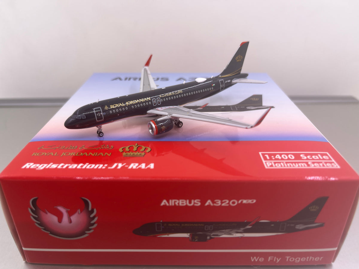 Royal Jordanian A320 neo JY-RAA Phoenix 1:400 – Diecastbird Plane Model ...